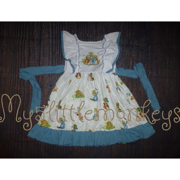 Dresses | Peter Rabbit Easter Bunny Girls Boutique Dress | Poshmark